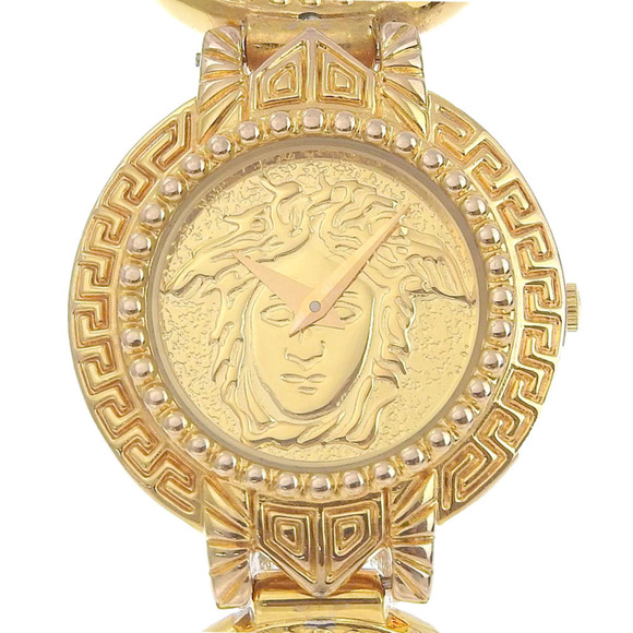 OTHERS | Accessories | Versace Medusa Watch Coin 70802 Gold Plated ...